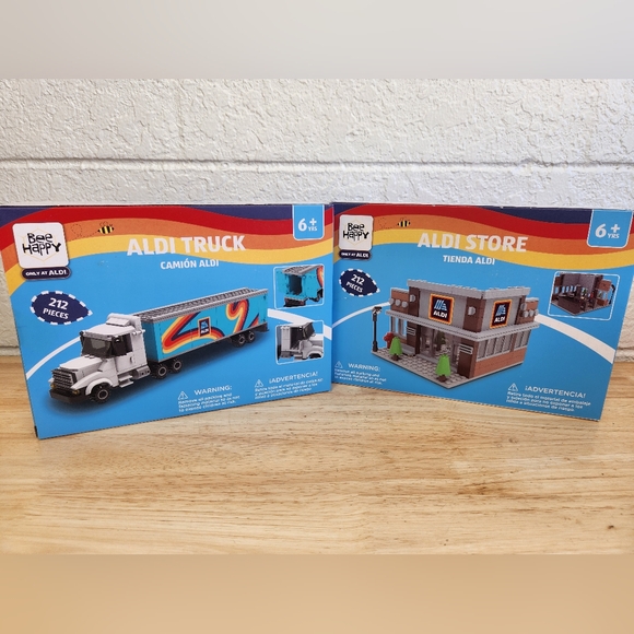 bee happy | Toys | Aldi Bee Happy Bricks Store And Truck Set 2pc ...